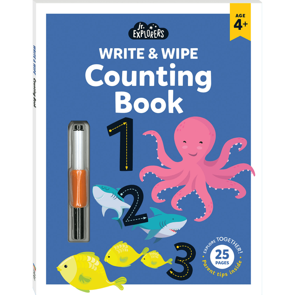 Junior Explorers Write & Wipe Book: Counting – CuriousUniverse