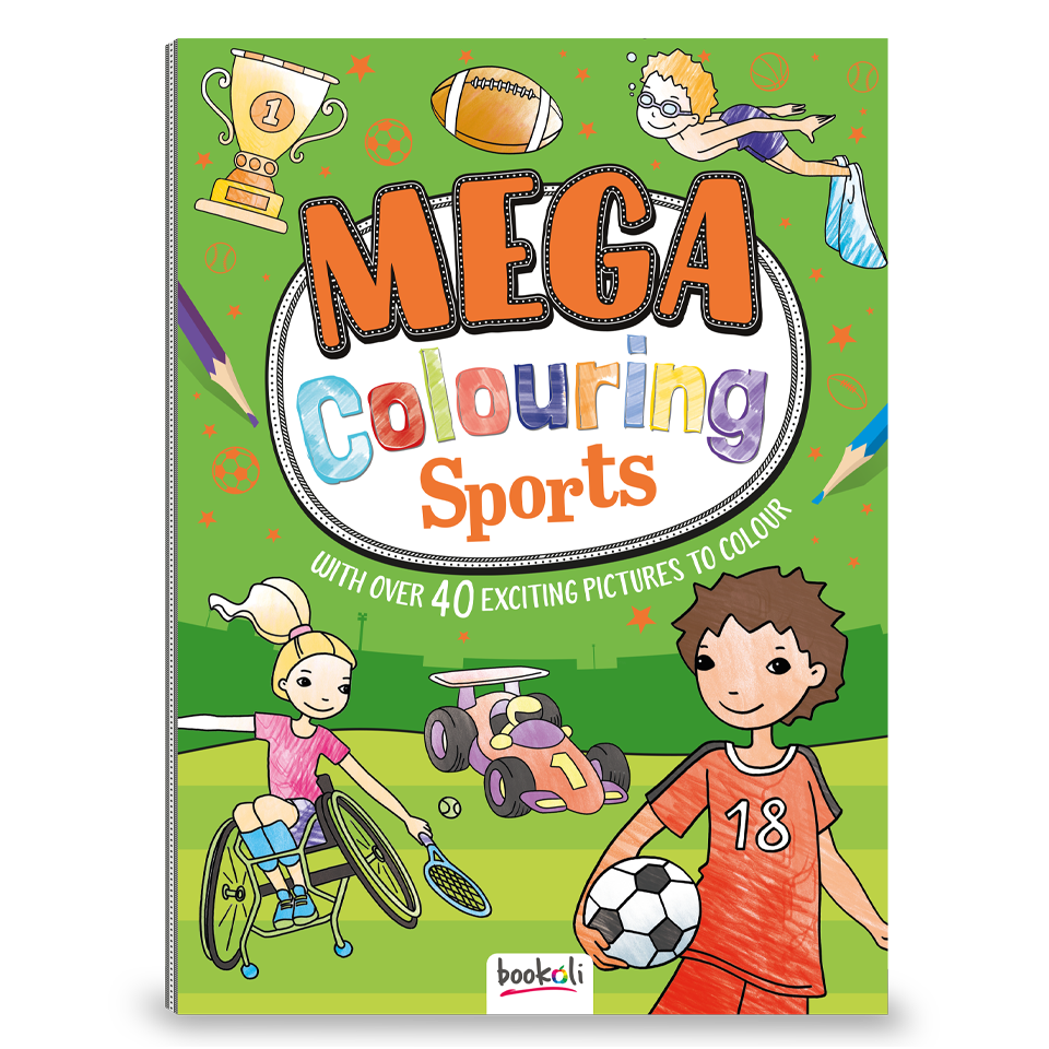 Mega Colouring 48 Page Colouring Book: Sports – CuriousUniverse