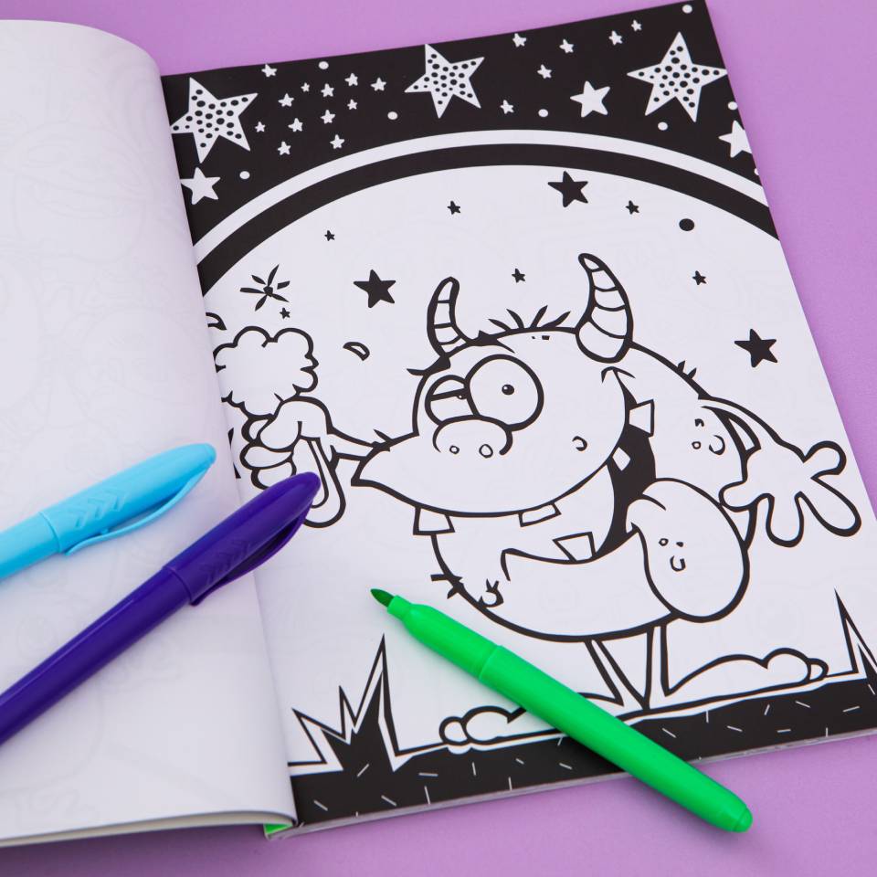 Neon Adult Coloring Pages Ocean Colouring Book | Neon Magpie