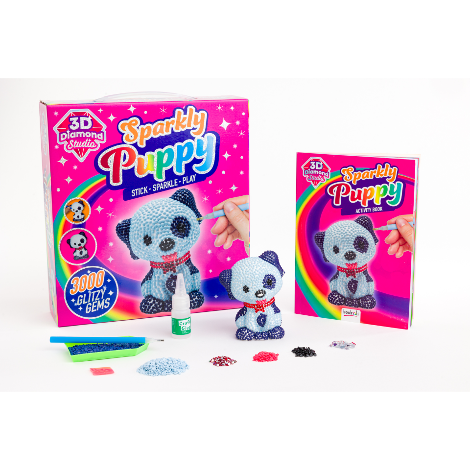 3D Diamond Studio Sparkly Puppy CuriousUniverse