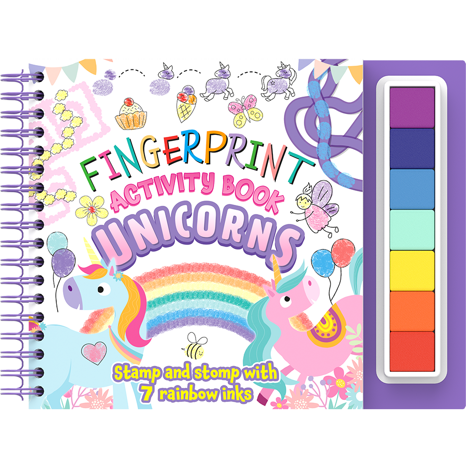 Fingerprint Activity Book: Unicorns – CuriousUniverse