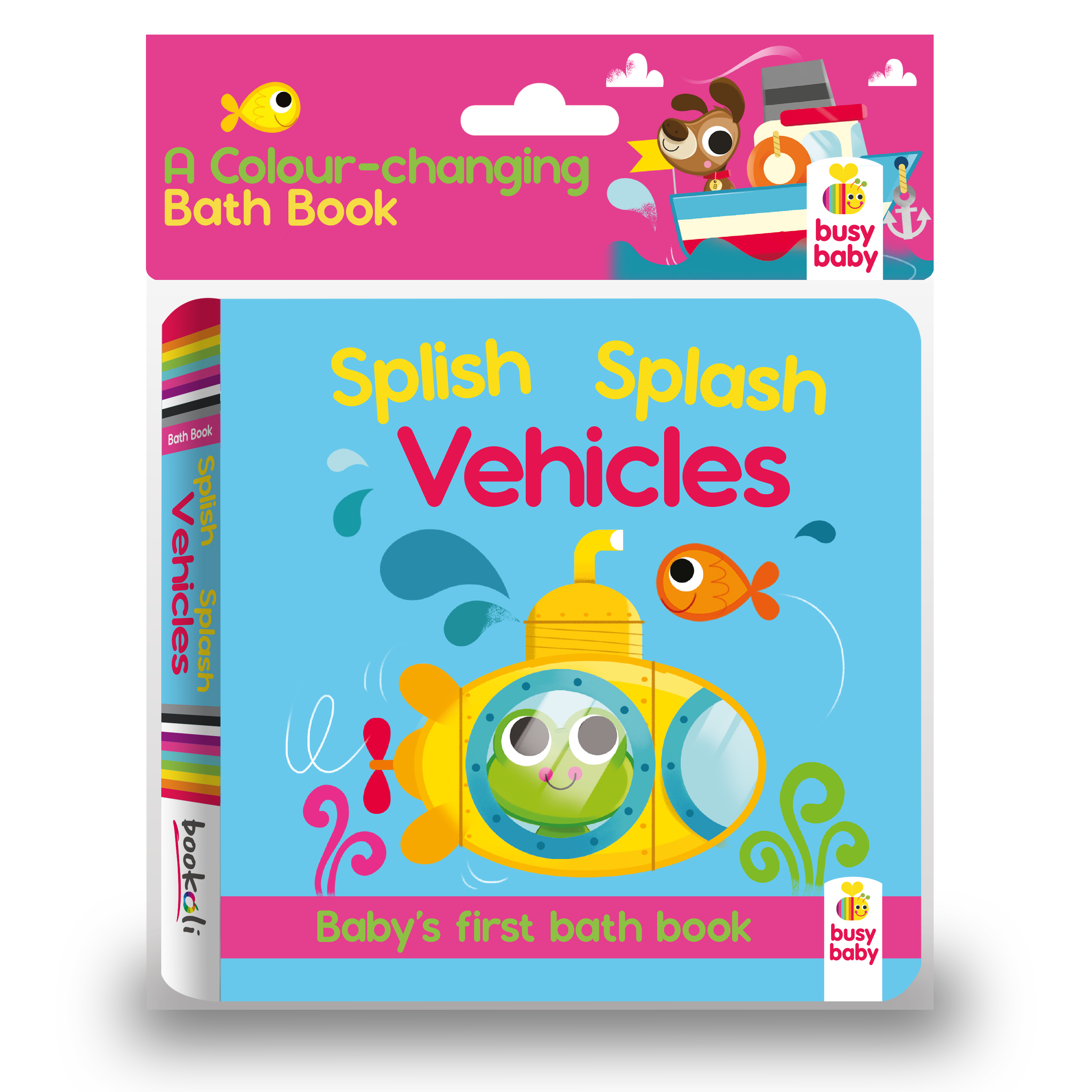 Colour-Changing Bath Book: Splish, Splash Vehicles – CuriousUniverse