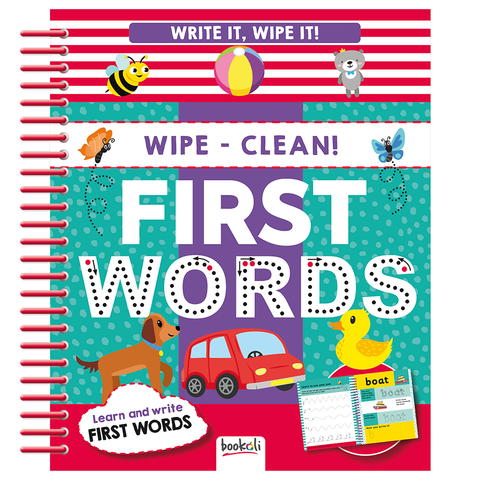Write It, Wipe It Spiral Book: First Words – CuriousUniverse