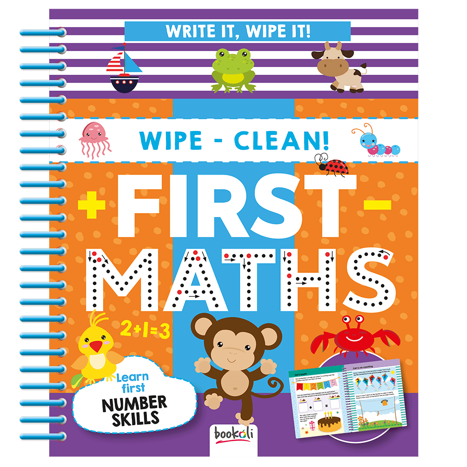 Write It, Wipe It Spiral Book: First Maths – CuriousUniverse