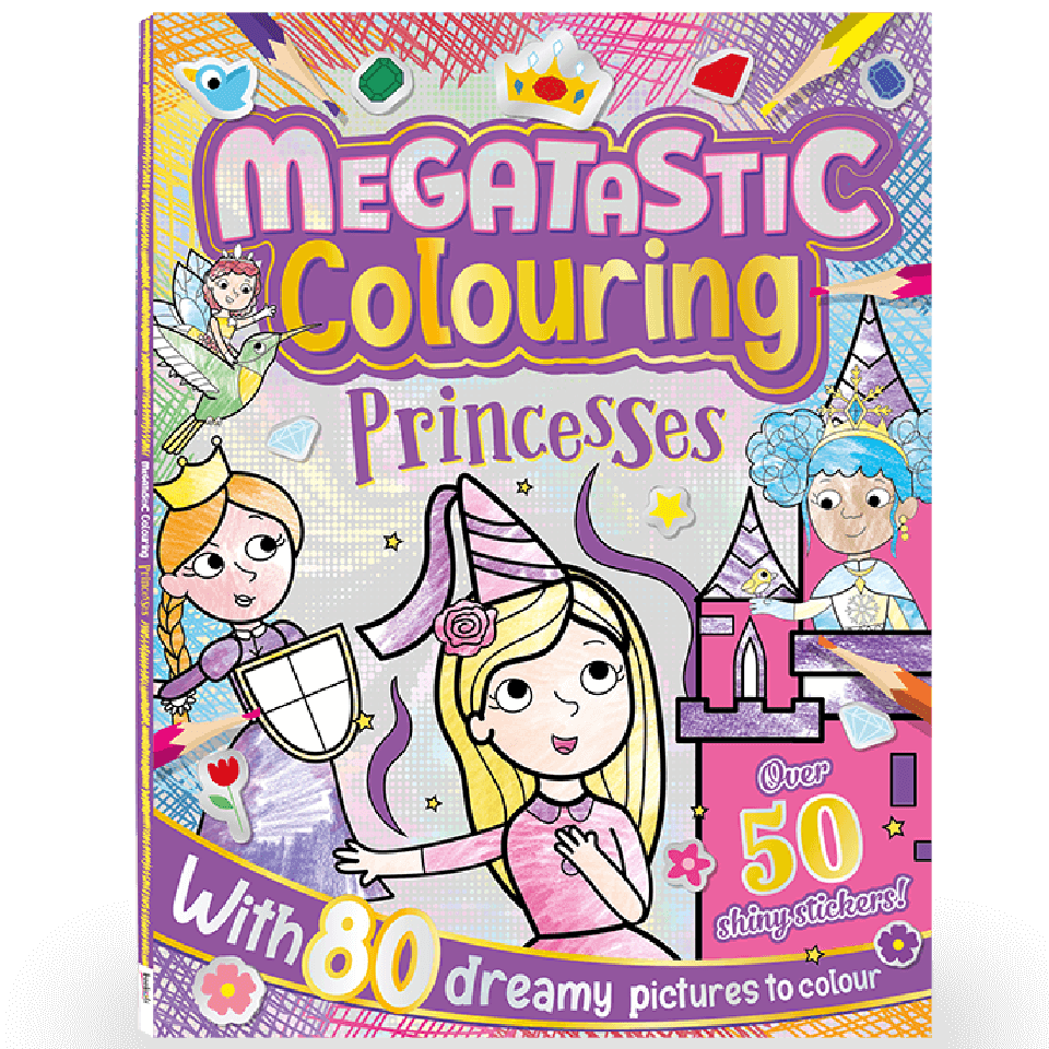 Megatastic Colouring Book: Princesses – CuriousUniverse