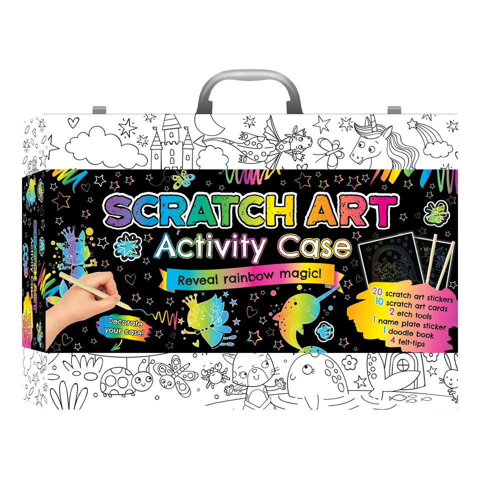 Colour-In Carry Case: Scratch Art Activity Case – CuriousUniverse